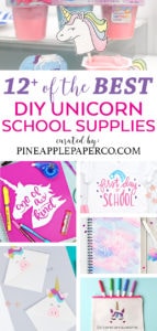 12+ Magical Unicorn Back to School Supplies - Pineapple Paper Co.