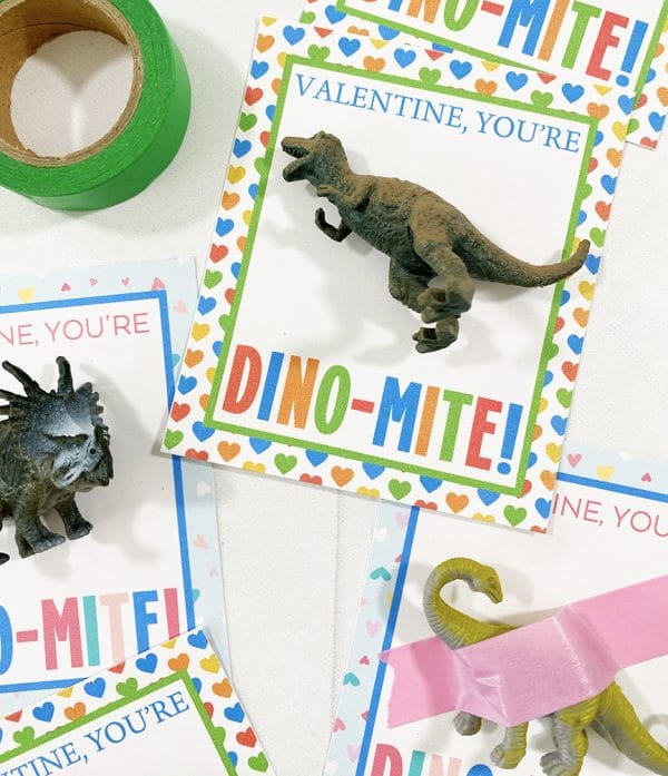 Free Printable Dinosaur Valentines for Kids - Pineapple Paper Co.