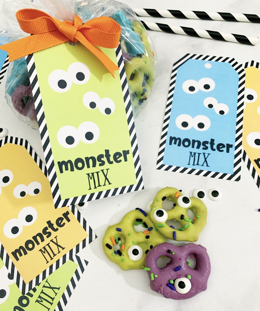 Easy Monster Halloween Snack Mix - Pineapple Paper Co.