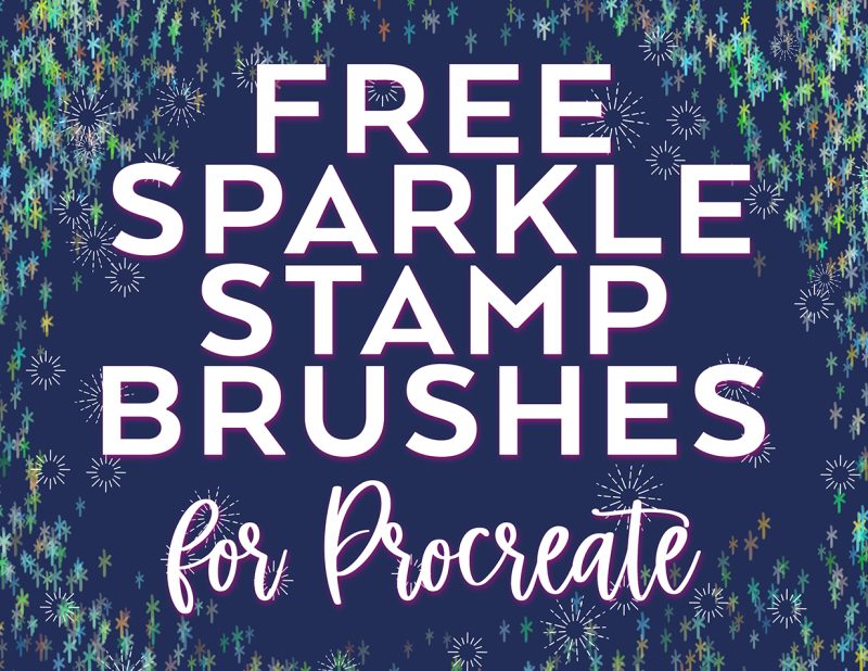 Free Sparkle Procreate Stamps - Pineapple Paper Co.