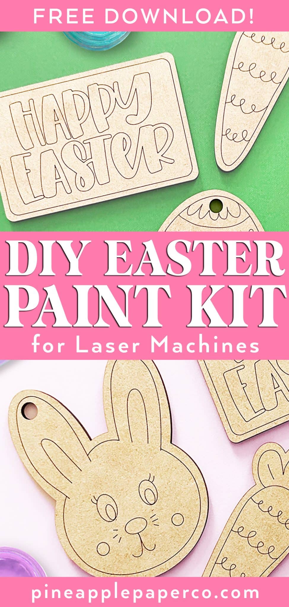 Easter DIY Laser Paint Kit - Pineapple Paper Co.
