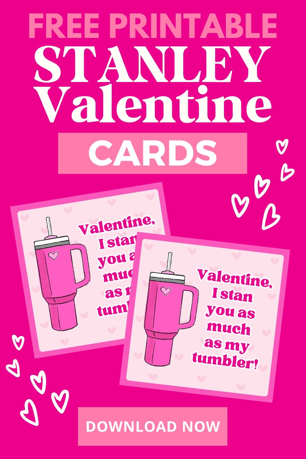 Stanley Valentine's Day Card - Free Printable - Pineapple Paper Co