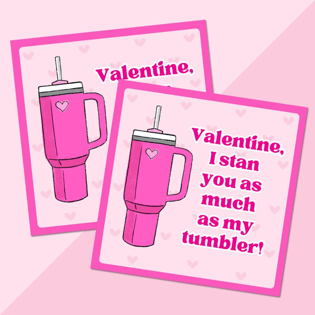 Stanley Valentine's Day Card - Free Printable - Pineapple Paper Co