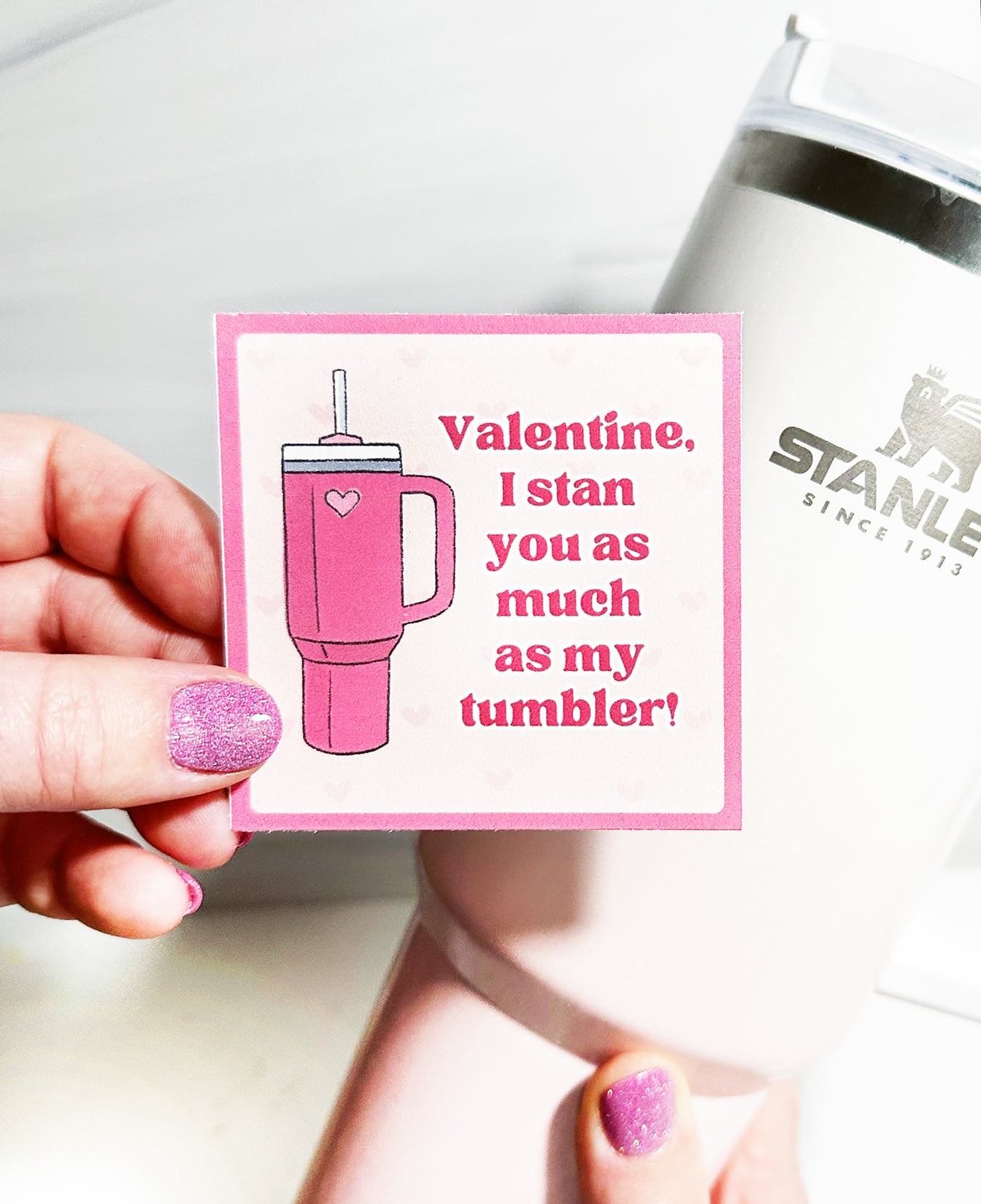 Stanley Valentine's Day Card - Free Printable - Pineapple Paper Co